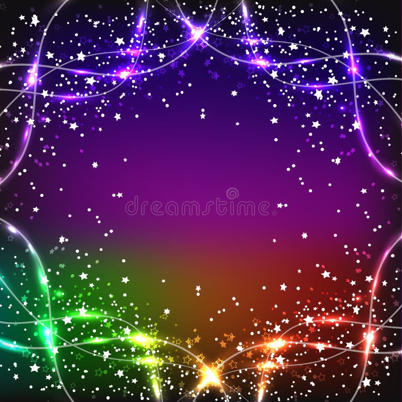 Bright Magic Background. Energy of Movement and Beauty. Abstract ...