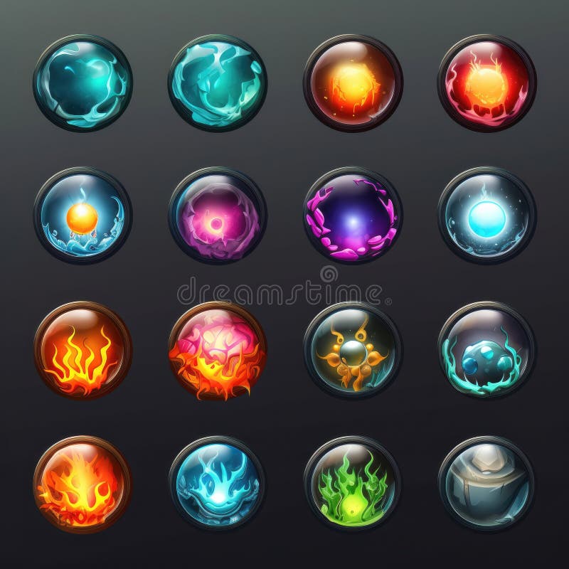 Bright Magic Sphere Game Ai Generated Stock Image - Image of bright ...