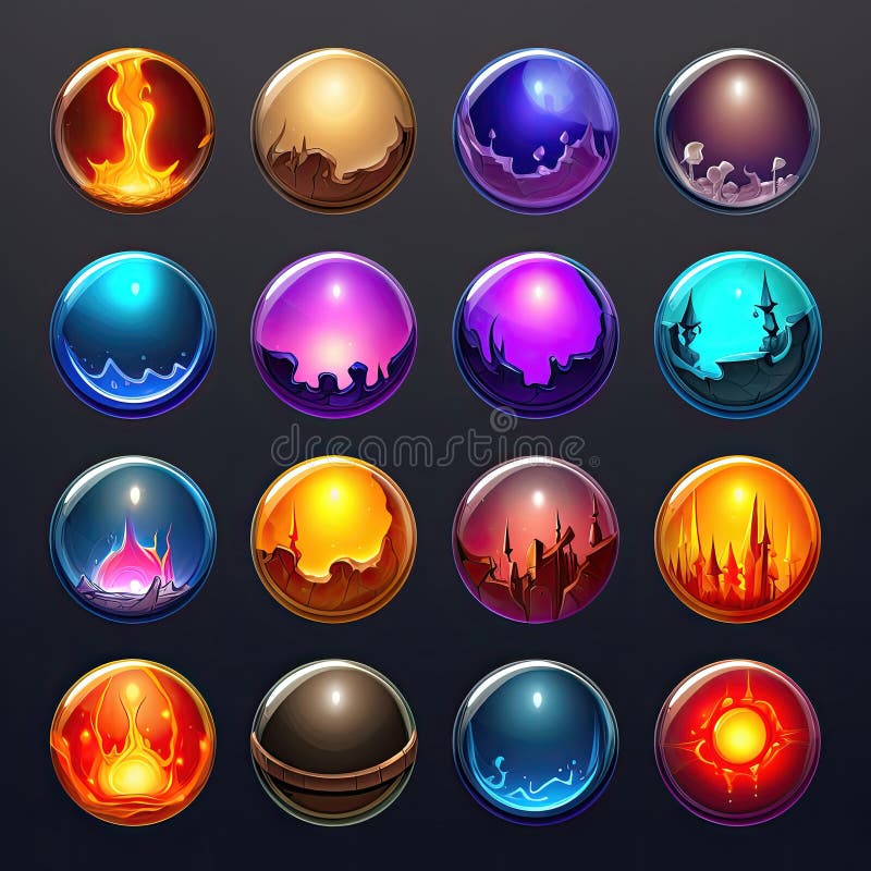 Bright Magic Sphere Game Ai Generated Stock Image - Image of shiny ...