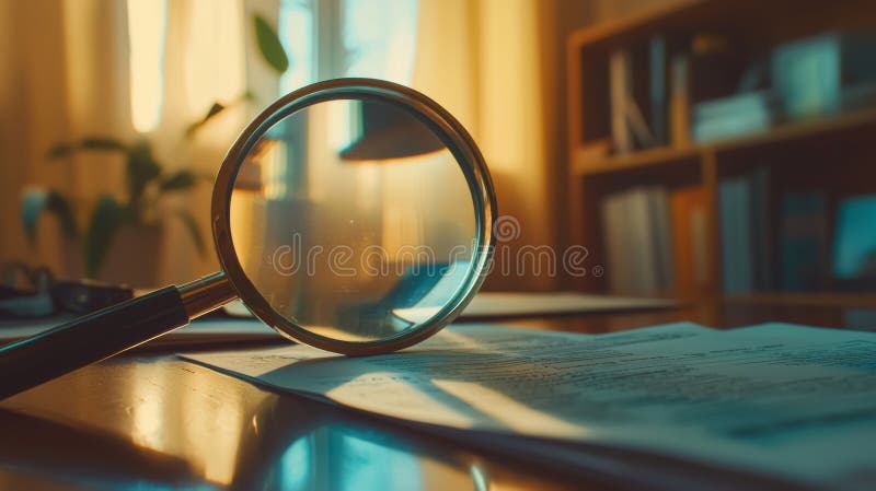 Bright Magnifying Glass Highlighting Data and Analytics Under the ...