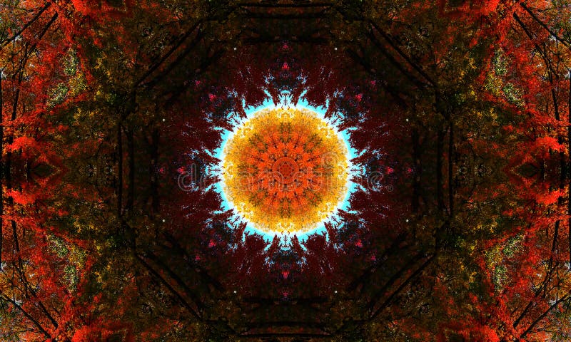 Mandala core stock vector. Illustration of blue, energy - 31712853