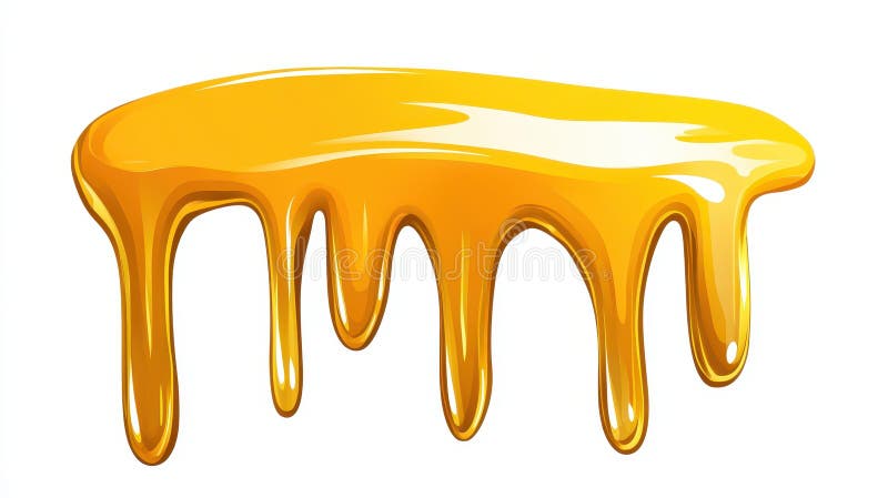 Bright Melted Gold Flows Elegantly, Creating a Captivating Visual on a ...