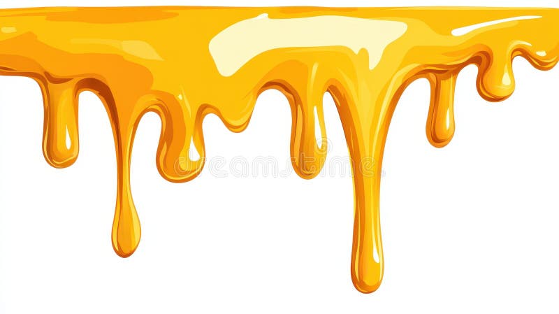 Bright Melted Gold Flows Elegantly, Creating a Captivating Visual on a ...