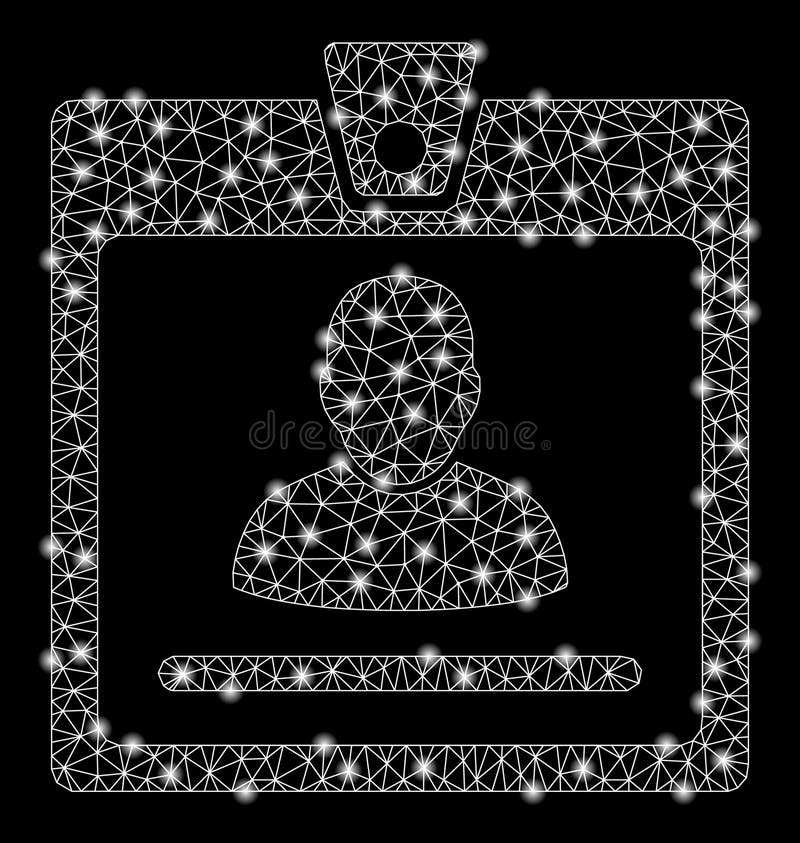 Bright Mesh Network Access Badge with Flare Spots Stock Vector ...