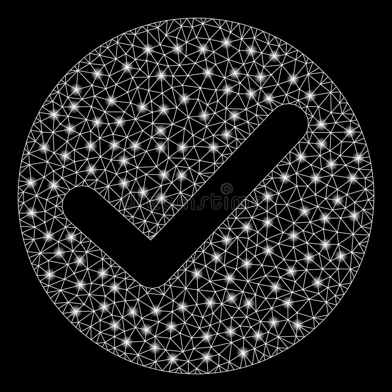 Bright Mesh 2D Apply with Light Spots Stock Vector - Illustration of ...