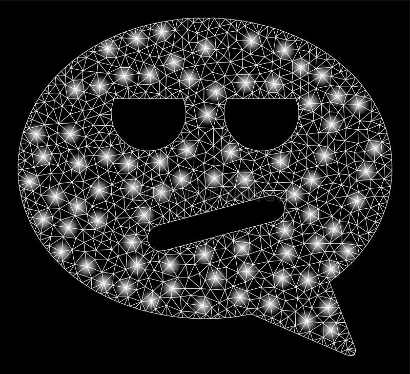 Bright Mesh Carcass Bored Smiley Message with Light Spots Stock Vector ... Bright Mesh Carcass Bored Smiley Message with Light Spots Stock Vector ...
