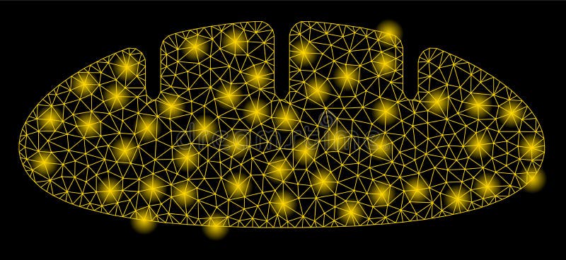 Bright Mesh 2D Bread with Light Spots Stock Vector - Illustration of ...