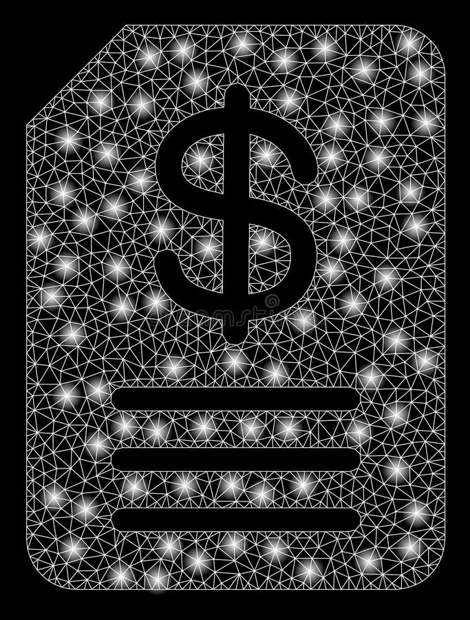 Bright Mesh Carcass Budget Invoice with Flash Spots Stock Vector ... Bright Mesh Carcass Budget Invoice with Flash Spots Stock Vector ...