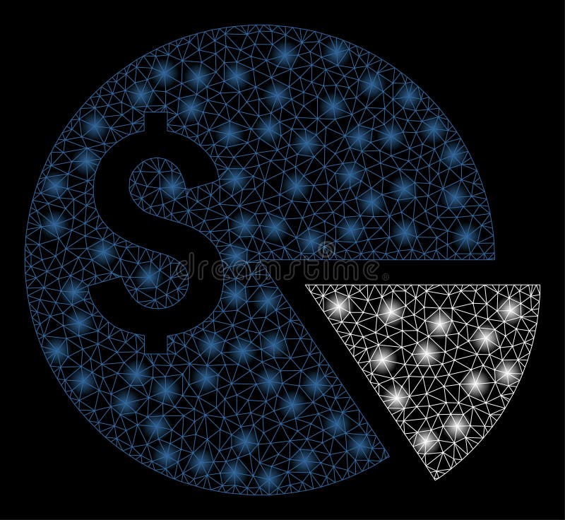 Bright Mesh 2D Budget Pie Chart With Flash Spots Stock Vector ... Bright Mesh 2D Budget Pie Chart With Flash Spots Stock Vector ...