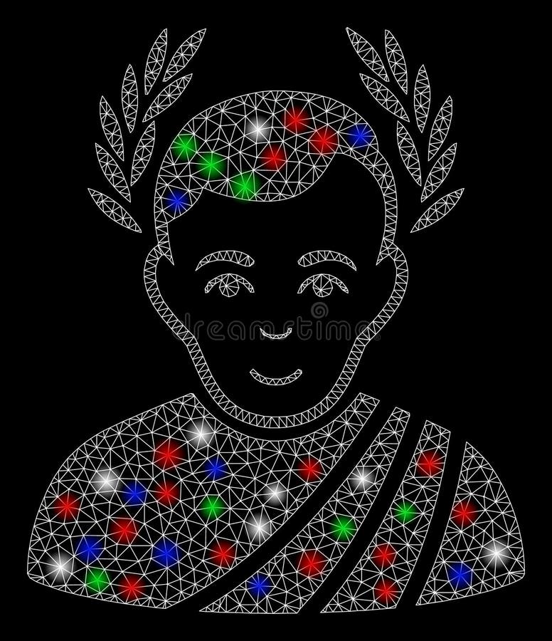 Caesar Wreath Mosaic and Scratched Julius Caesar Watermark with Lines ...