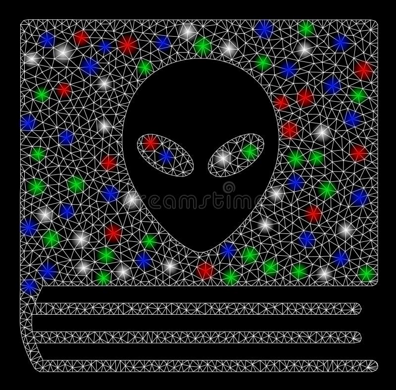 Bright Mesh Carcass Alien Catalog with Flare Spots Stock Illustration ... Bright Mesh Carcass Alien Catalog with Flare Spots Stock Illustration ...