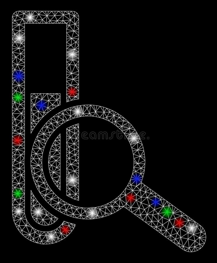 Bright Mesh Carcass Chemical Test with Flash Spots Stock Vector ...