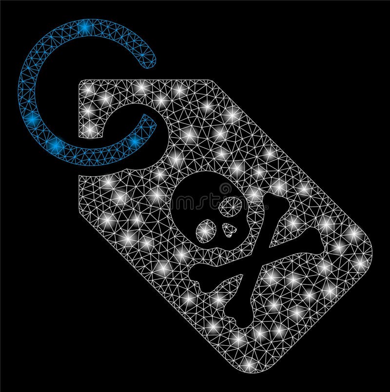 Bright Mesh Carcass Death Tag with Flare Spots Stock Vector ...