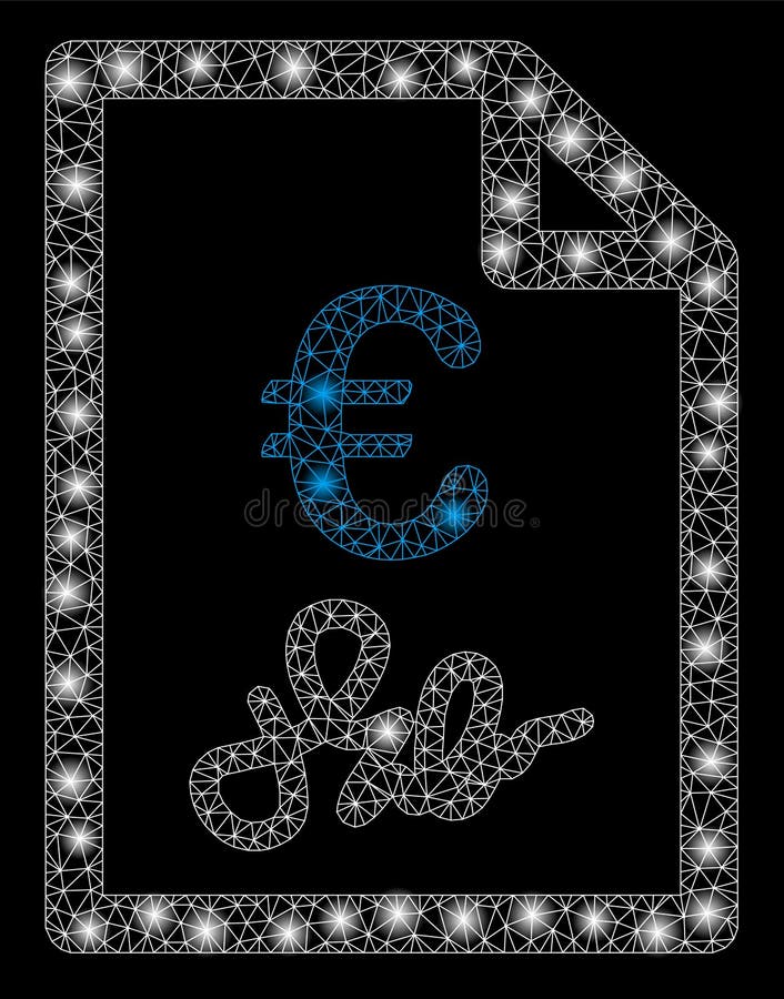 Bright Mesh Carcass Euro Invoice with Flash Spots Stock Vector ... Bright Mesh Carcass Euro Invoice with Flash Spots Stock Vector ...