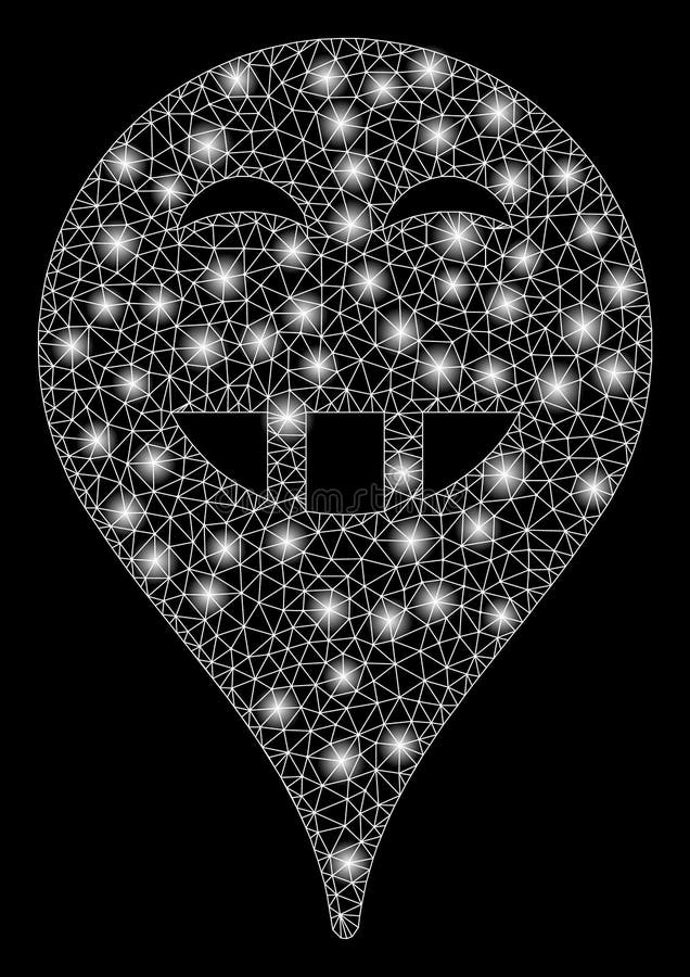 Bright Mesh Carcass Laugth Smiley Map Marker with Flash Spots Stock ... Bright Mesh Carcass Laugth Smiley Map Marker with Flash Spots Stock ...
