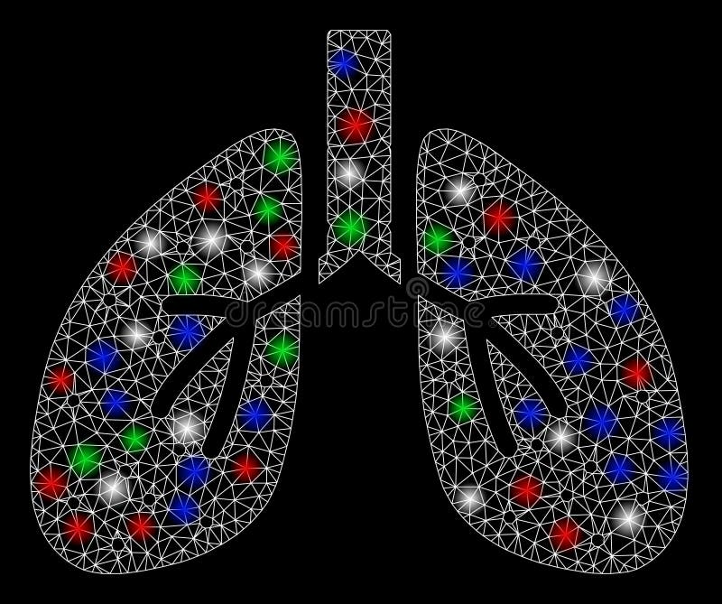 Bright Mesh Carcass Lungs with Flare Spots Stock Vector - Illustration ... Bright Mesh Carcass Lungs with Flare Spots Stock Vector - Illustration ...