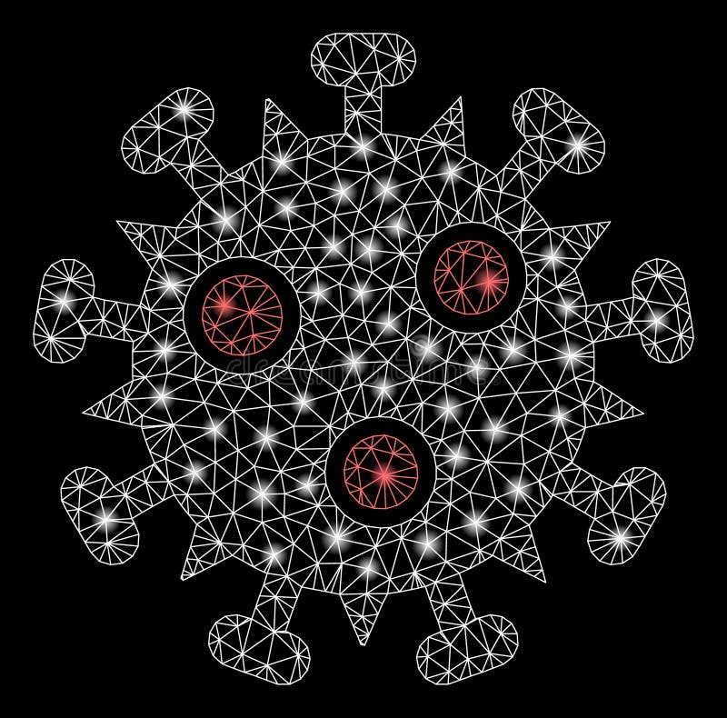 Bright Mesh Carcass SARS Virus V3 with Flare Spots Stock Illustration ... Bright Mesh Carcass SARS Virus V3 with Flare Spots Stock Illustration ...