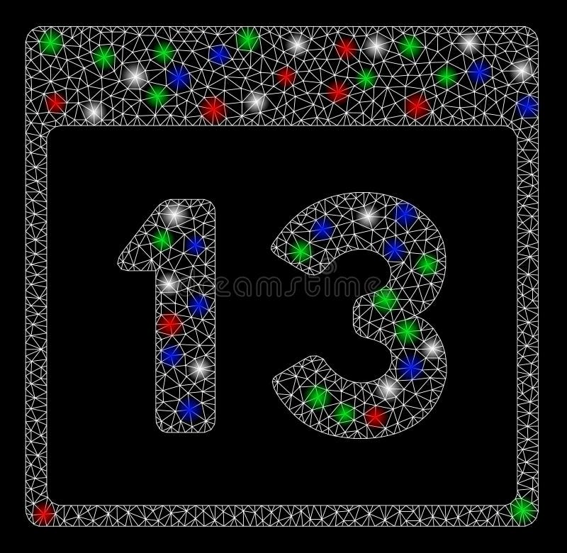 Bright Mesh Carcass Thirteenth Calendar Page with Flash Spots Stock ... Bright Mesh Carcass Thirteenth Calendar Page with Flash Spots Stock ...