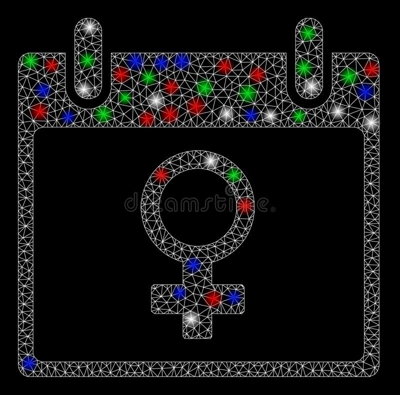 Bright Mesh Carcass Venus Female Symbol Calendar Day with Flare Spots ... Bright Mesh Carcass Venus Female Symbol Calendar Day with Flare Spots ...