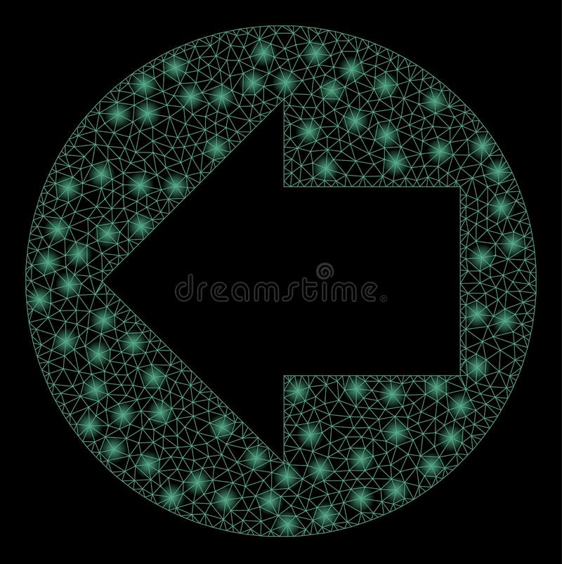 Bright Mesh 2D Back Direction with Light Spots Stock Vector ...