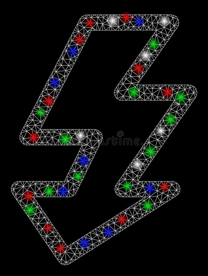 Bright Mesh 2D Camera Flash with Flash Spots Stock Vector ...