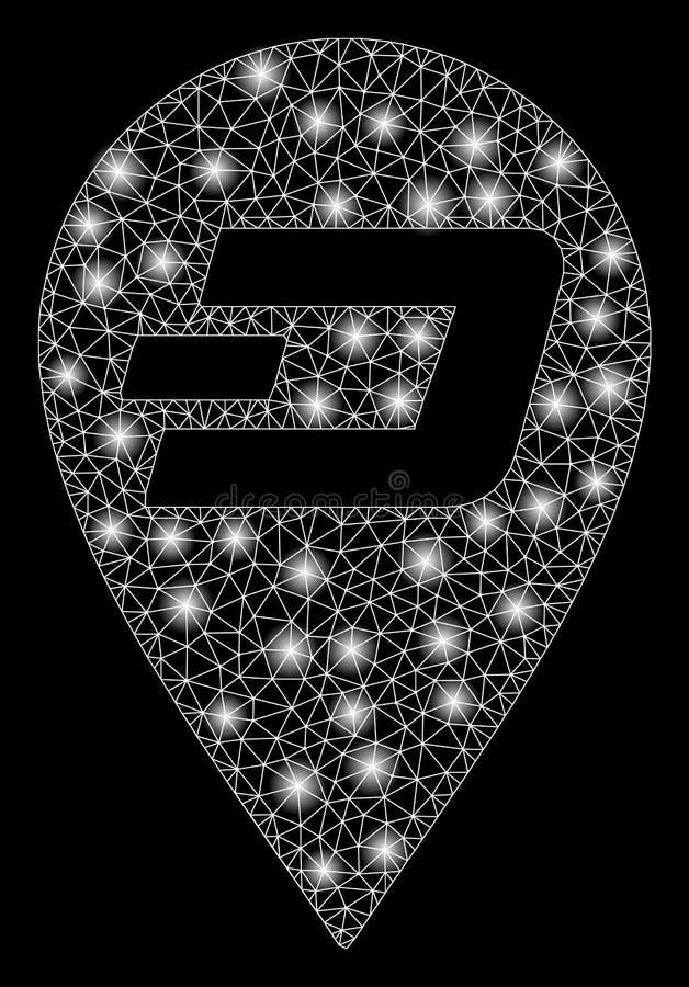 Bright Mesh 2D Dash Map Marker with Light Spots Stock Vector ... Bright Mesh 2D Dash Map Marker with Light Spots Stock Vector ...
