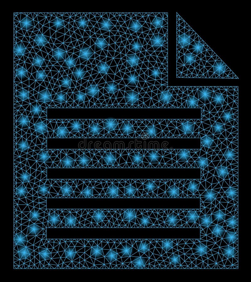 Bright Mesh 2D Document with Light Spots Stock Vector - Illustration of ...