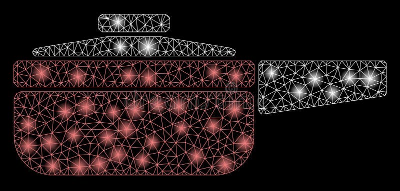 Bright Mesh 2D Dripping Pan with Flare Spots Stock Vector ...
