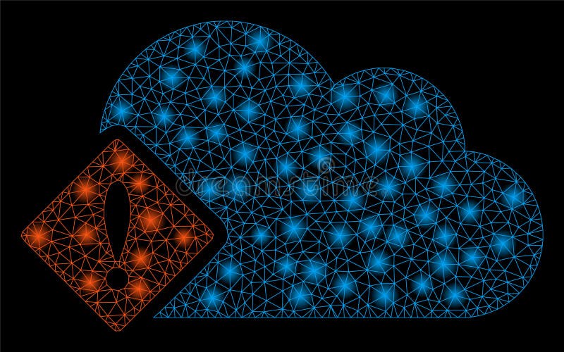 Bright Mesh 2D Error with Light Spots Stock Vector - Illustration of ...