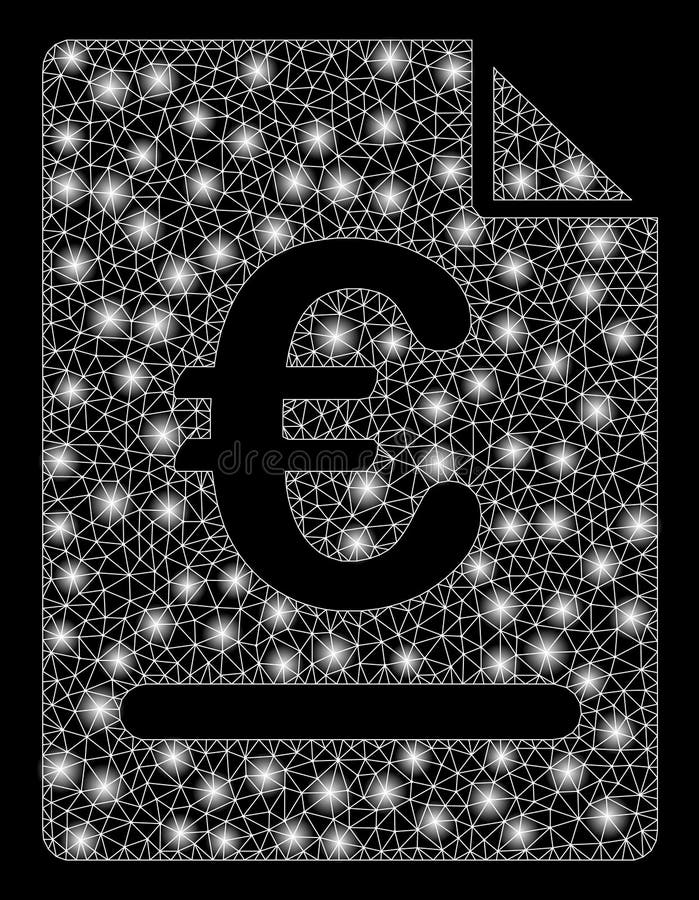 Bright Mesh 2D Euro Invoice with Light Spots Stock Vector ... Bright Mesh 2D Euro Invoice with Light Spots Stock Vector ...