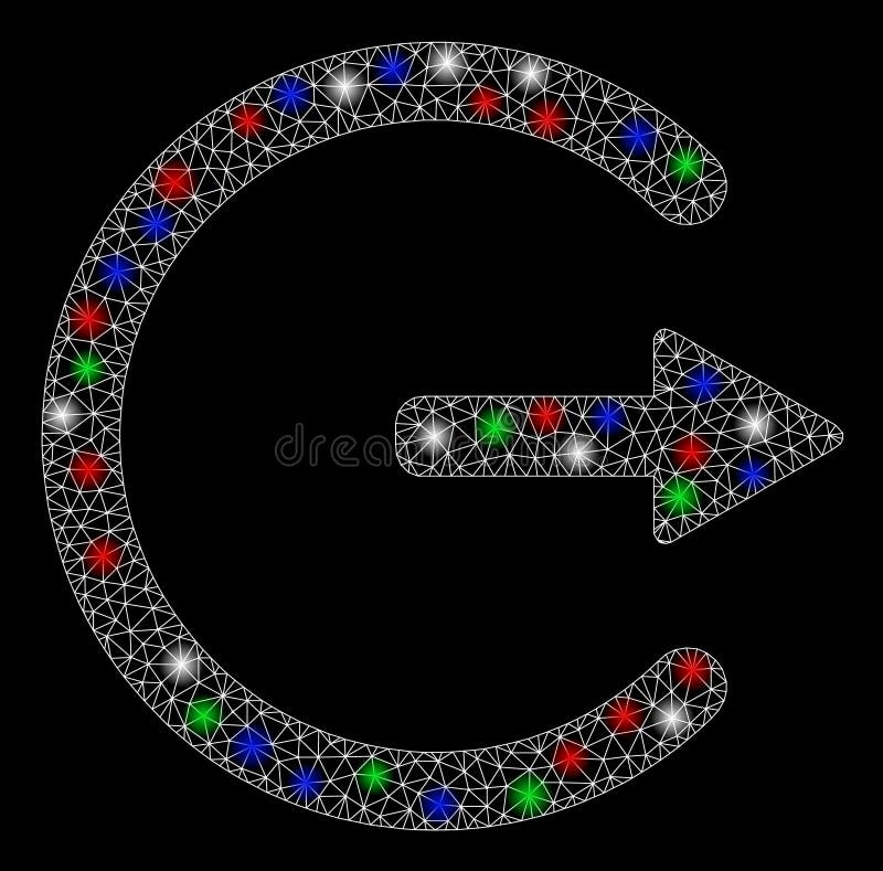Bright Mesh 2D Logout with Flash Spots Stock Illustration ...