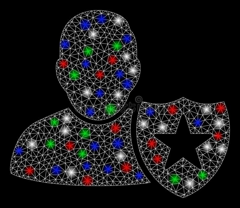 Bright Mesh 2D User Protection Shield with Flare Spots Stock ...