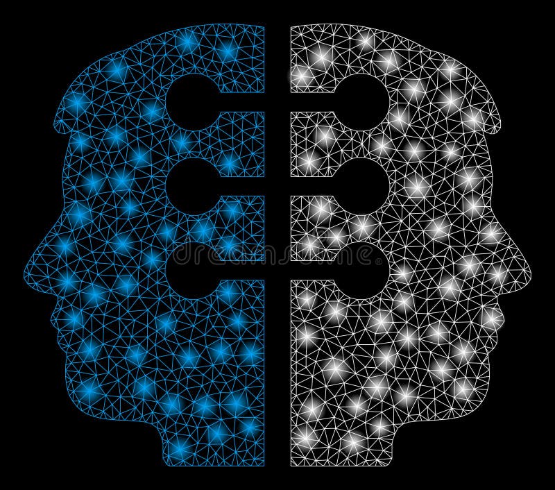 Bright Mesh Dual Head Interface Stock Illustrations – 6 Bright Mesh ...