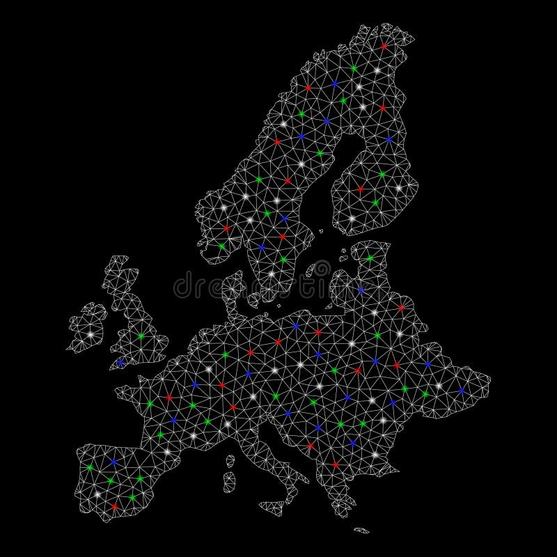 Polygonal Mesh European Union Map Stock Illustrations – 44 Polygonal ...