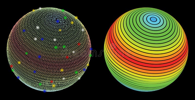 Sphere Spectrum Lights stock illustration. Illustration of rendering ...