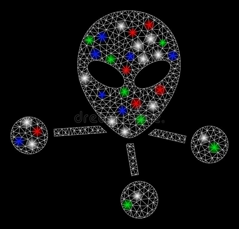 Alien Connections Polygonal Frame Vector Mesh Illustration Stock Vector ...