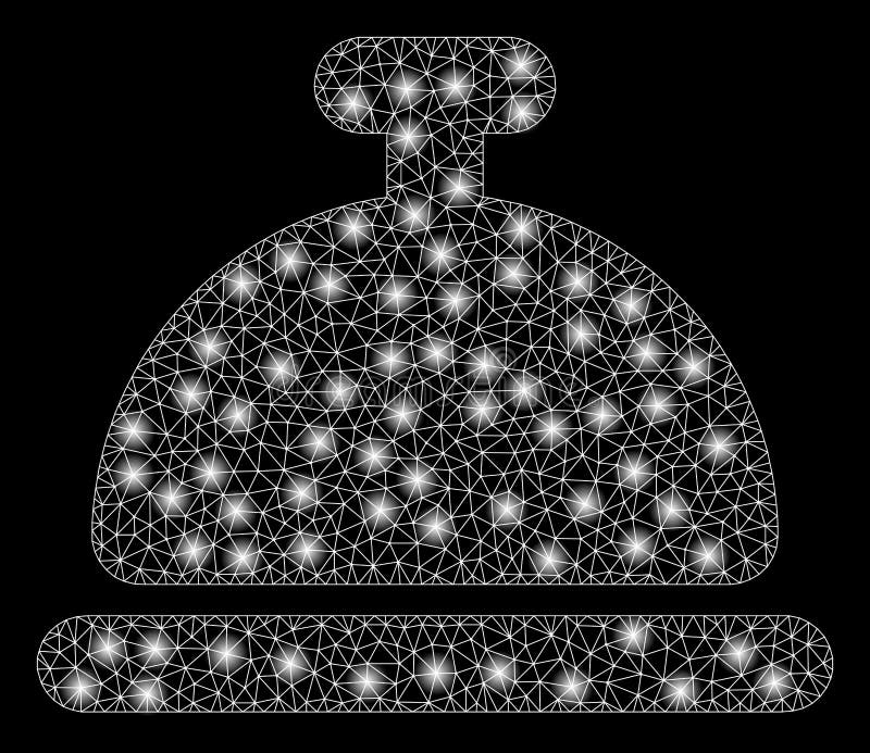 Bright Mesh Network Bell with Flash Spots Stock Vector - Illustration ...