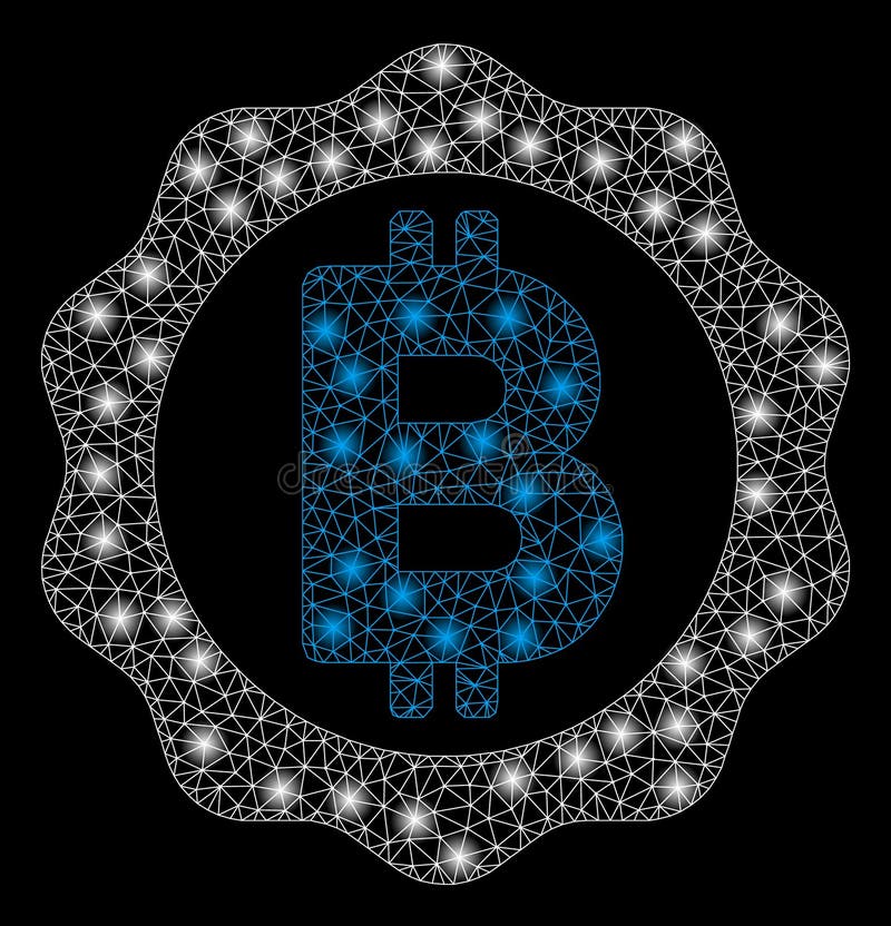 Bright Mesh Network Bitcoin Medal Seal with Flare Spots Stock Vector ... Bright Mesh Network Bitcoin Medal Seal with Flare Spots Stock Vector ...