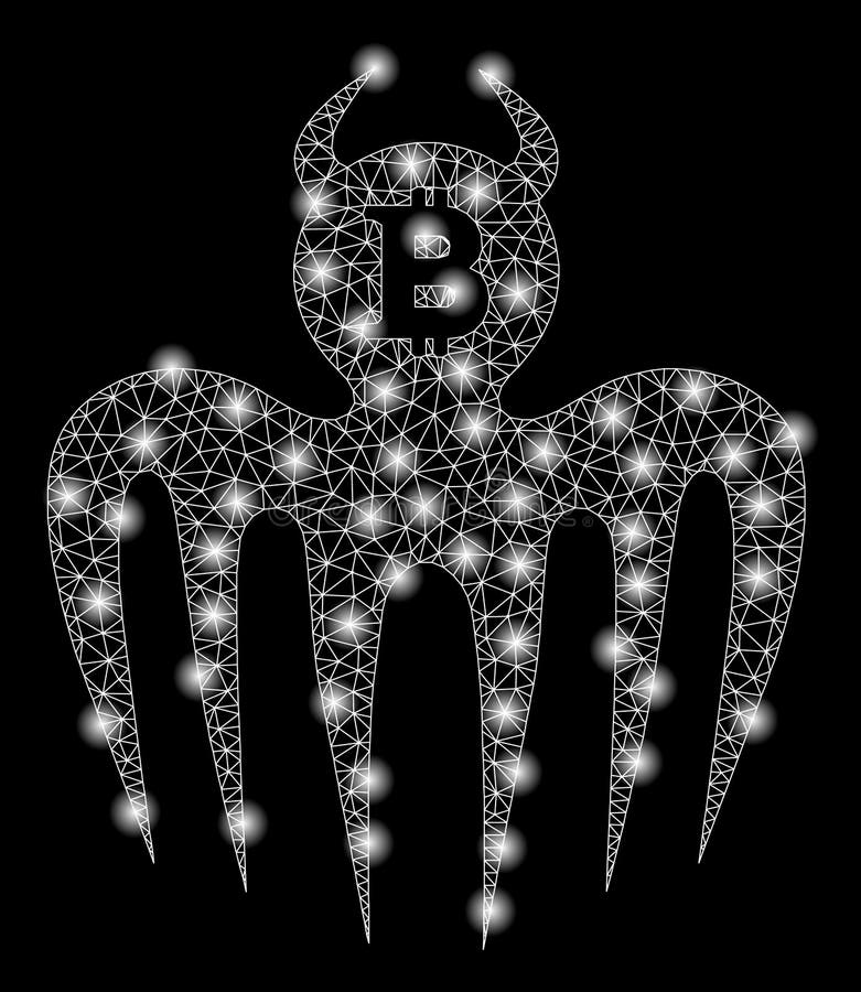 Bright Mesh Network Bitcoin Spectre Devil with Flare Spots Stock Vector ... Bright Mesh Network Bitcoin Spectre Devil with Flare Spots Stock Vector ...