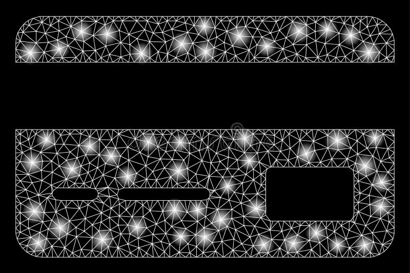 Bright Mesh Network Credit Card with Light Spots Stock Vector ...