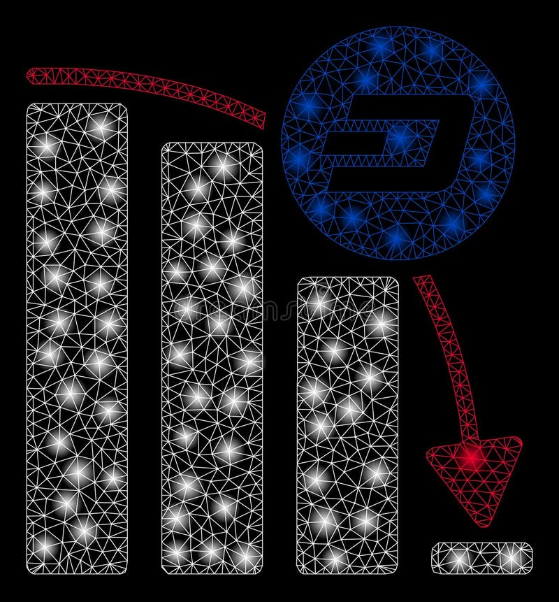 Bright Mesh Network Dashcoin Epic Fall Chart with Light Spots Stock ... Bright Mesh Network Dashcoin Epic Fall Chart with Light Spots Stock ...