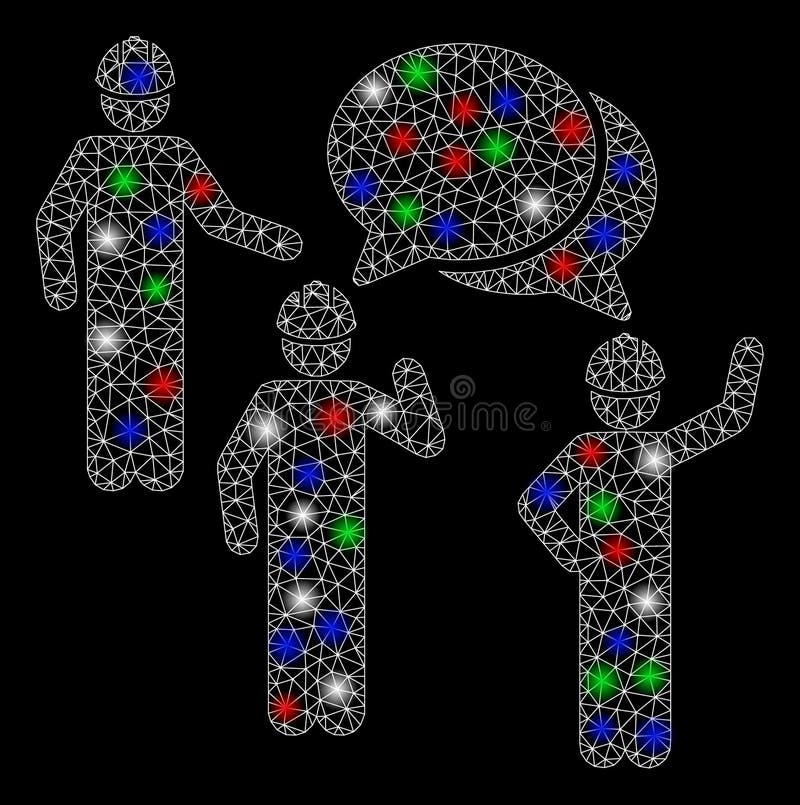 Bright Mesh Network Engineer Persons Forum with Flash Spots Stock ... Bright Mesh Network Engineer Persons Forum with Flash Spots Stock ...