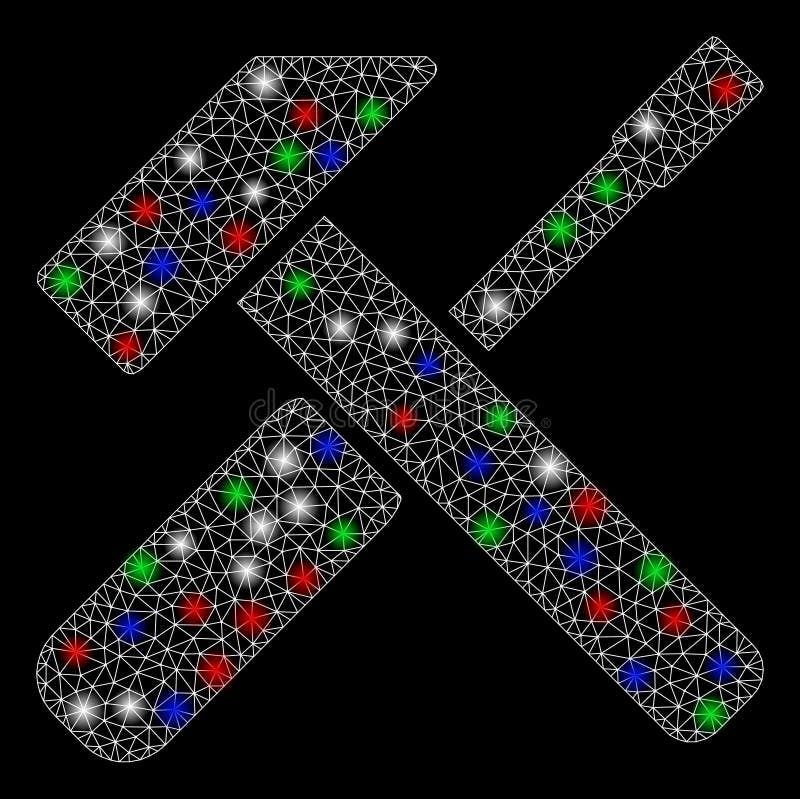 Bright Mesh Network Hammer and Screwdriver with Flare Spots Stock ...