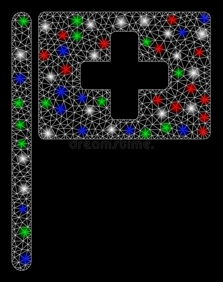 Hospital Flag Vector Mesh Carcass Model and Triangle Mosaic Icon Stock ... Hospital Flag Vector Mesh Carcass Model and Triangle Mosaic Icon Stock ...