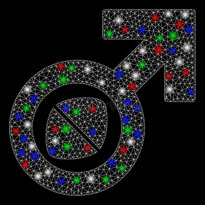 Bright Mesh Network Male Potency Tablet with Light Spots Stock ...