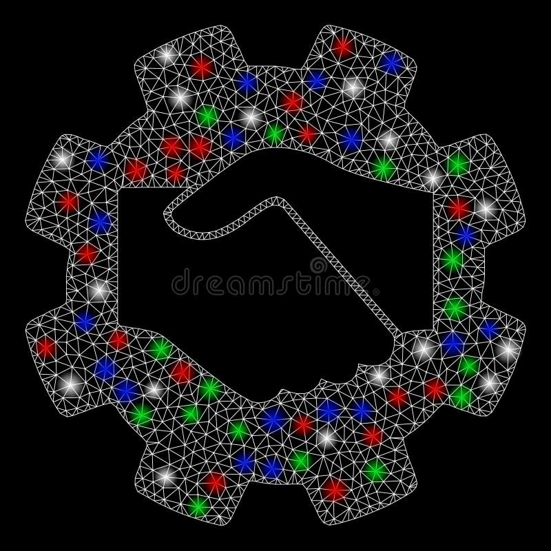 Bright Mesh Network Smart Contract Handshake with Flash Spots Stock ...