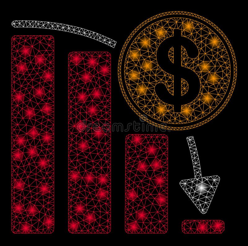Bright Mesh Wire Frame Bitcoin Epic Fail Graph with Light Spots Stock ... Bright Mesh Wire Frame Bitcoin Epic Fail Graph with Light Spots Stock ...