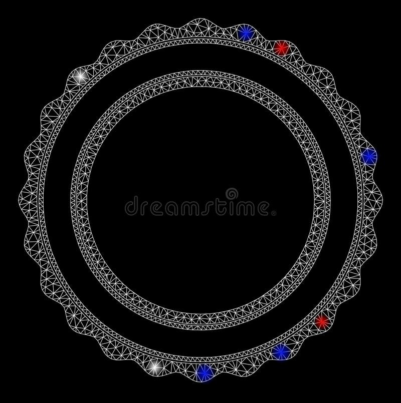 Bright Mesh Wire Frame Double Rosette Circular Frame with Light Spots ... Bright Mesh Wire Frame Double Rosette Circular Frame with Light Spots ...
