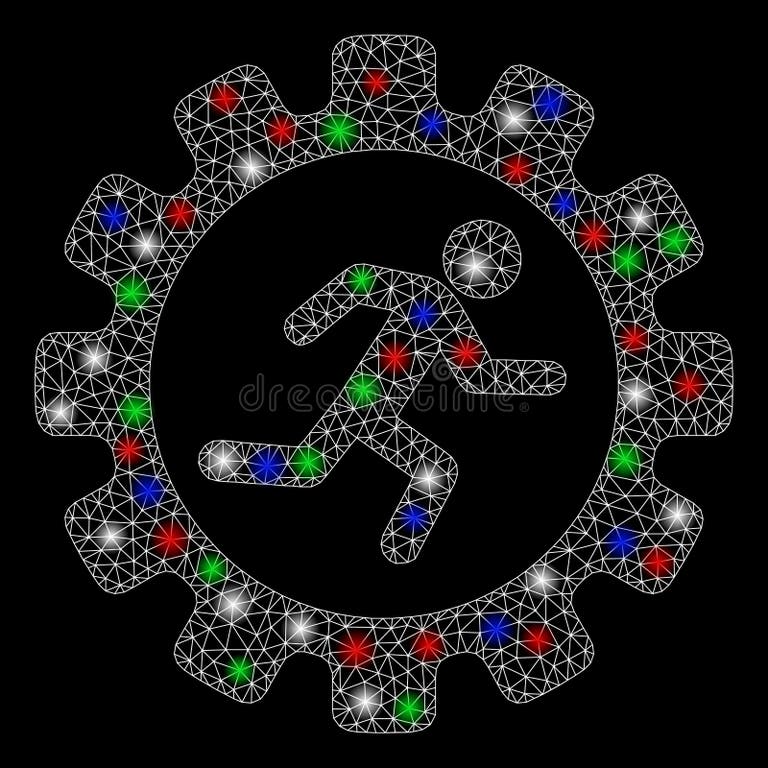 Bright Mesh Wire Frame Gear Rat Race with Flash Spots Stock ...