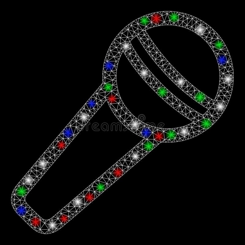 Microphone Vector Mesh 2D Model and Triangle Mosaic Icon Stock Vector ...